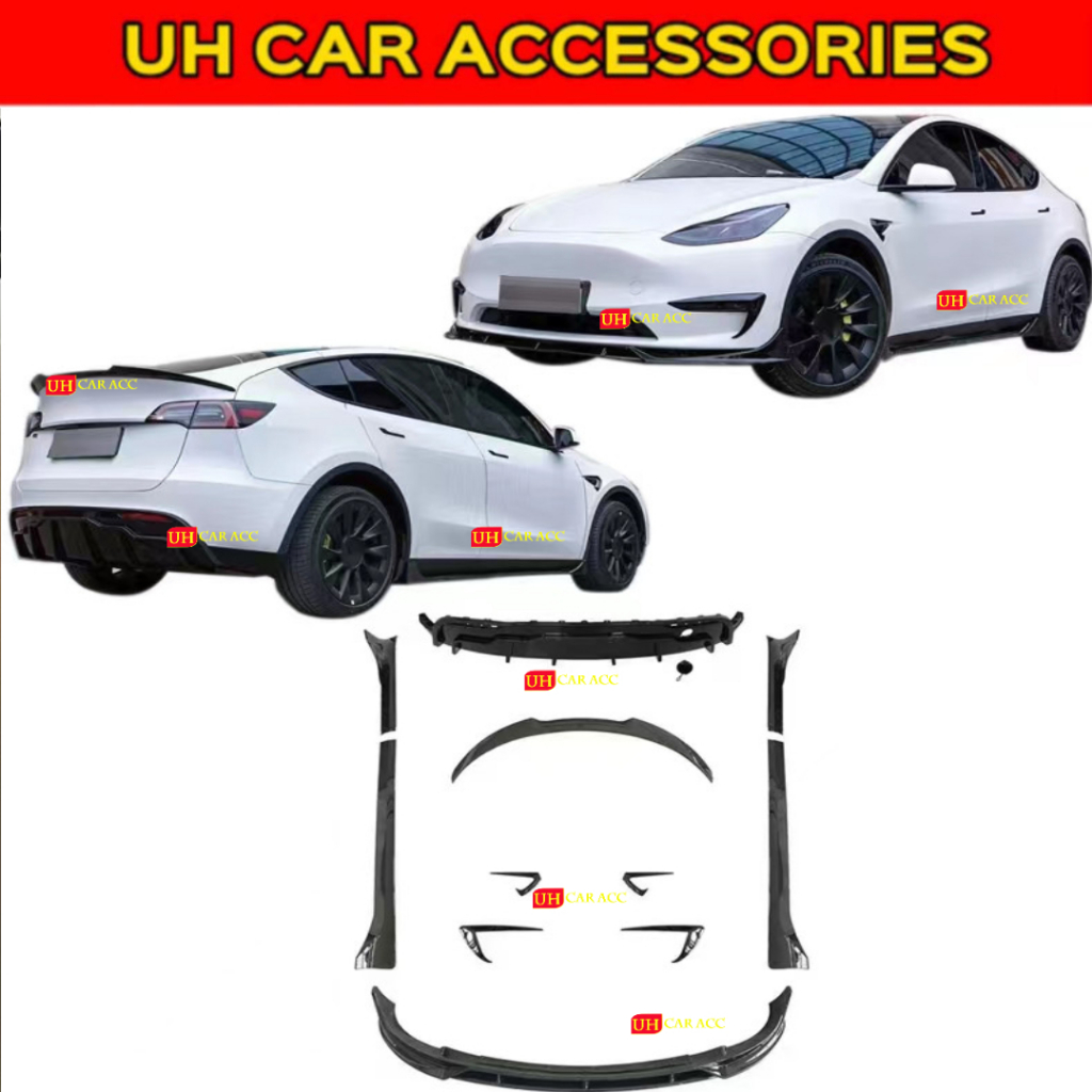 TESLA MODEL Y 2021 FAST AERO KIT BODYKIT DIFFUSER SPOILER CANARD SKIRT ...