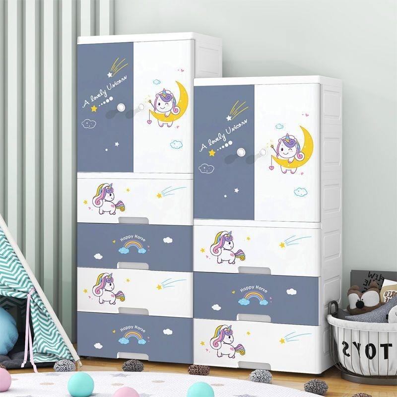 Drawers Kid Wardrobe Clothes Storage Cabinet Cartoon Theme Design ...