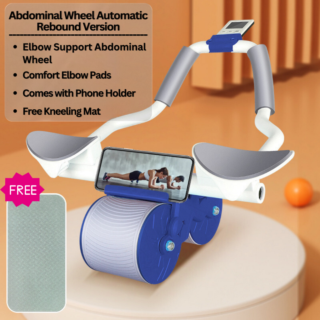 Abdominal Wheel Automatic Rebound Muscle Elbow Support Exerciser ...