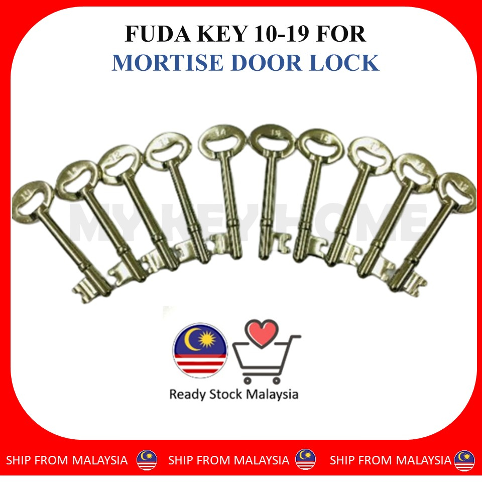 FUDA key 10-19 for mortise door lock | Shopee Malaysia