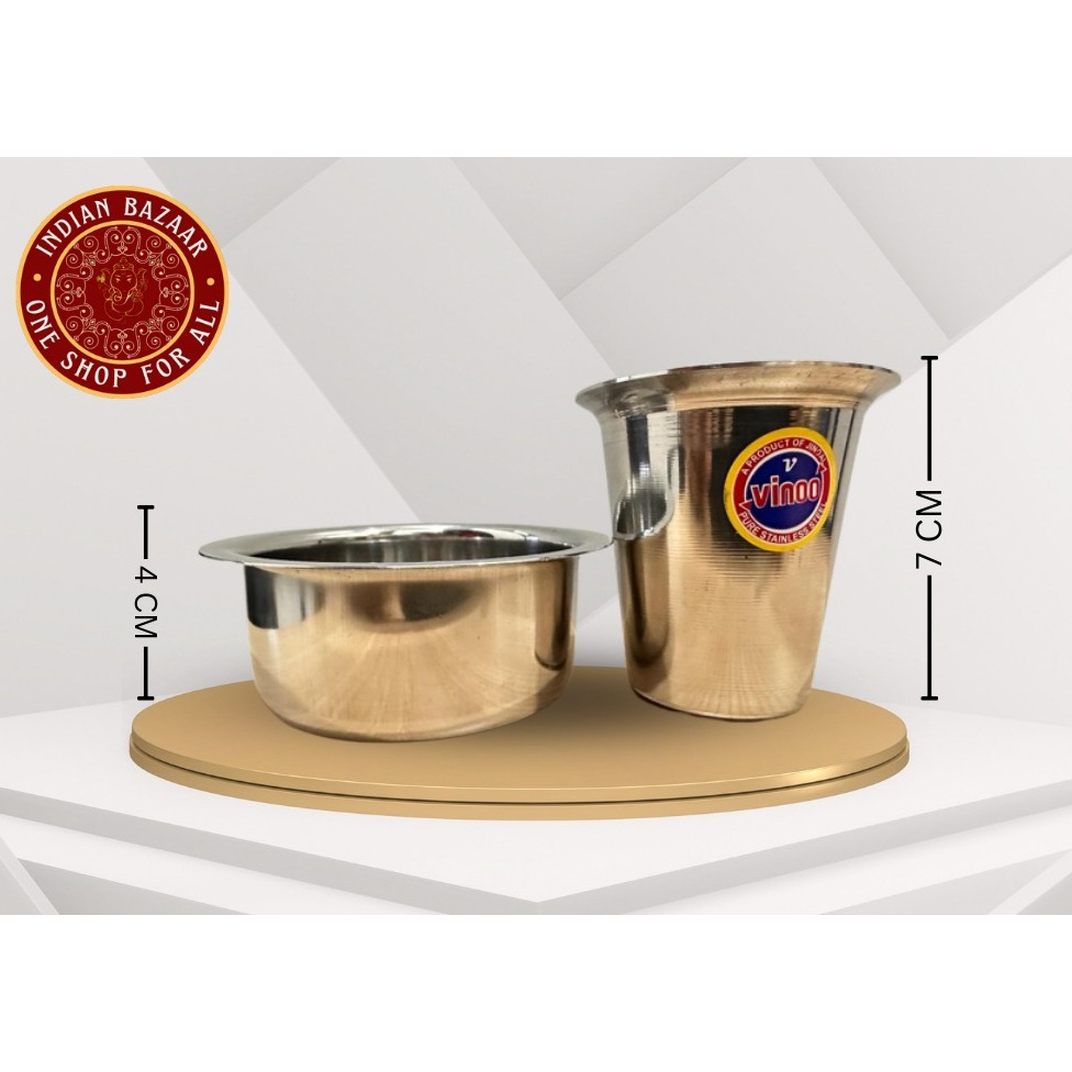 Coffee/Tea Pure Stainless Steel Dabara Set | Shopee Malaysia