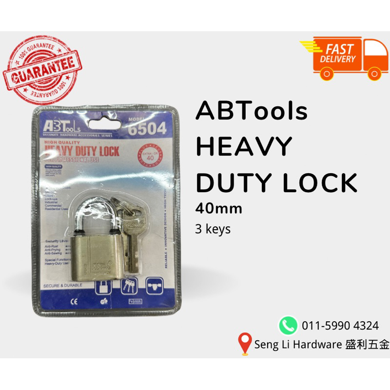 ABT Heavy Duty Lock 40mm Model 6504 | Shopee Malaysia