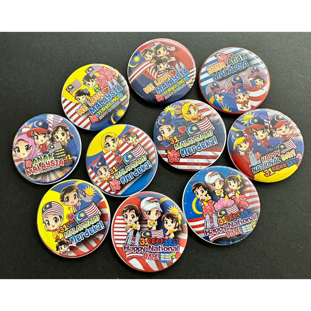 SELAMAT HARI MERDEKA BUTTON BADGE sempena merdeka | Shopee Malaysia