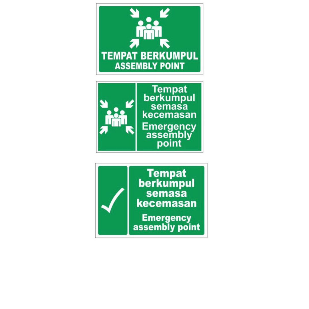 Emergency Assembly Point Sign | Shopee Malaysia