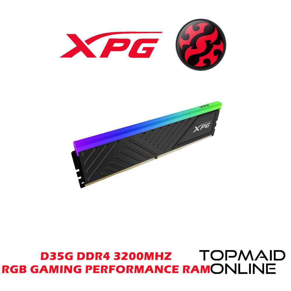 ADATA XPG SPECTRIX D35G 8GB DDR4 3200MHz RGB GAMING PERFORMANCE DESKTOP RAM | Shopee Malaysia