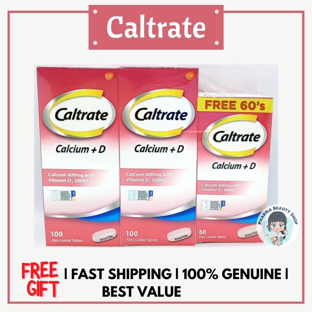[FREE GIFT] NEW PACKAGING - Caltrate 600+D 2 x 100s + 60s | Shopee Malaysia
