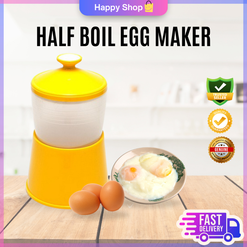 Half Boil Egg Maker/ Egg Container/ Bekas Telur Separuh Masak | Shopee ...