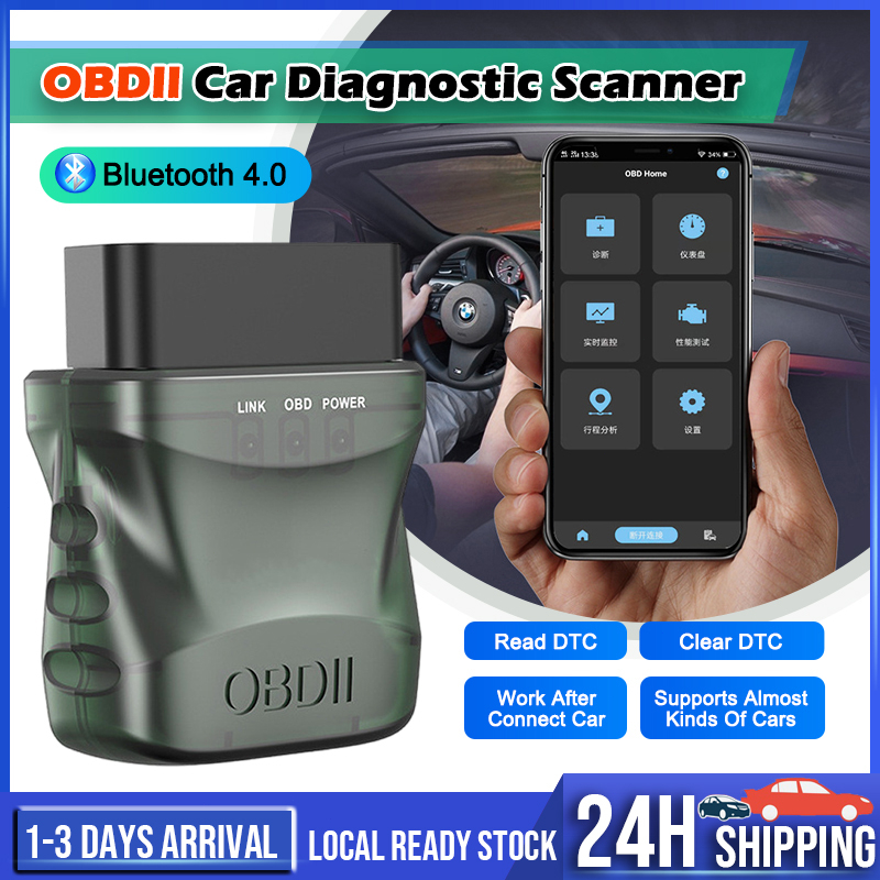 OBD2 Scanner Bluetooth 4.0 OBD 2 Car Diagnostic Tool OBD Car Scanner ...