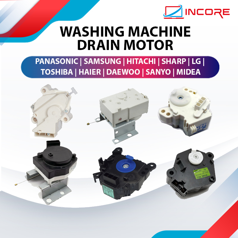 Washing Machine Drain Motor Gear Motor Mix Brand Universal Mesin Basuh ...