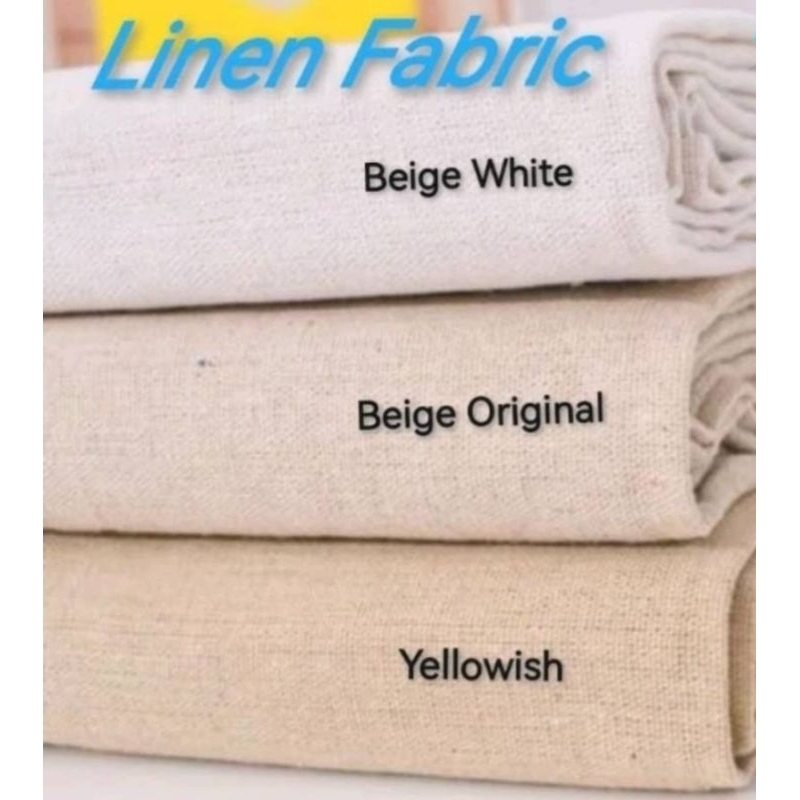 EPC🎀 麻布Blank Fabric Cotton Linen Cloth Kain DIY Handwork Tablecloth ...