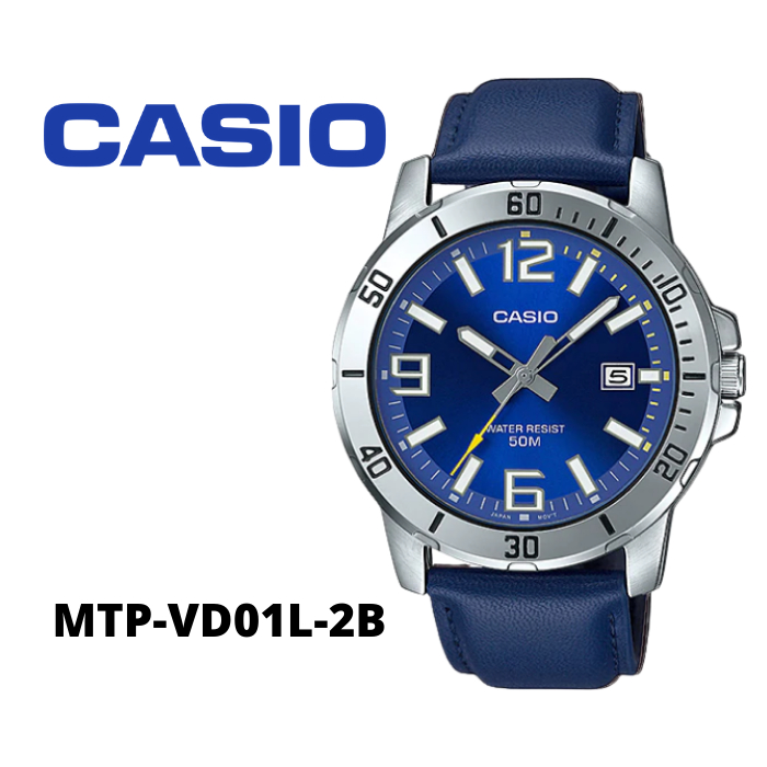 Casio Series Dress Analog Men Watch MTP-VD01L | Shopee Malaysia