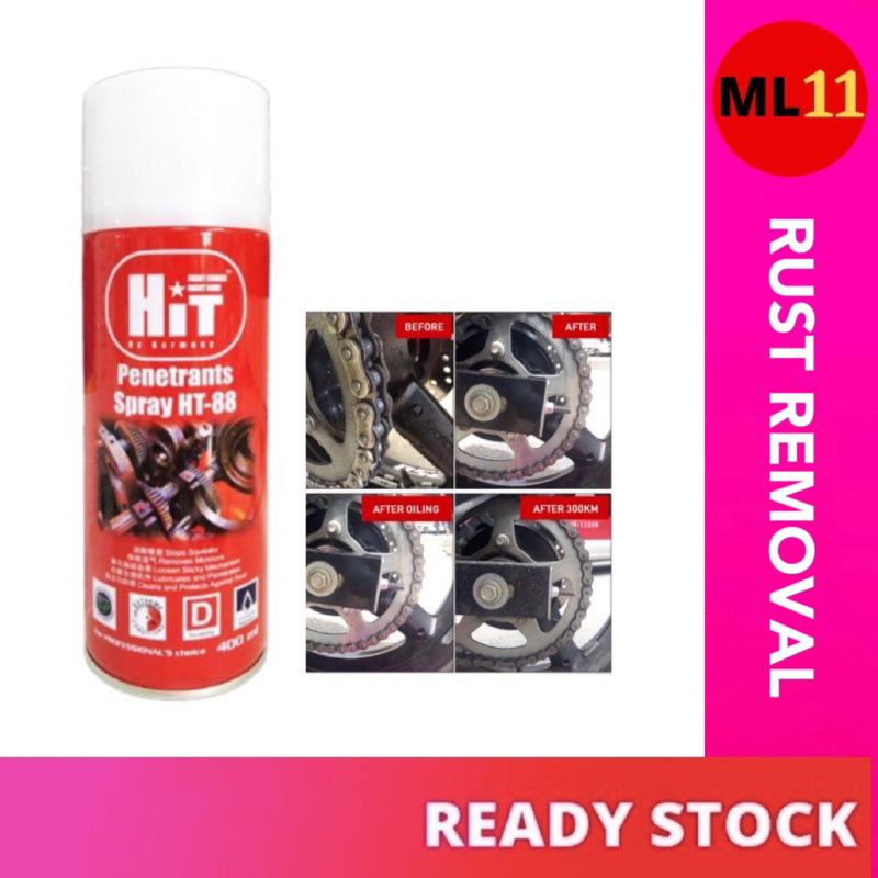 HIT Penetrants Spray HT-88 Rust Remover Removal Penghapus Hilang Buang ...