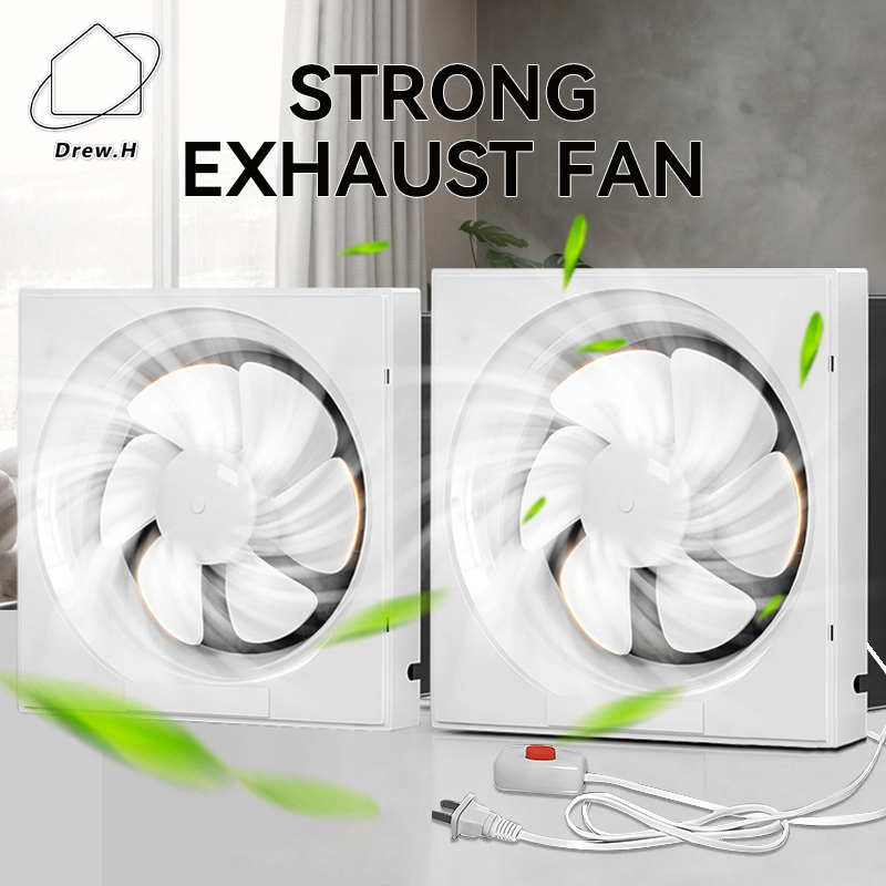6/8/10/12 inch Wall Kipas Ekzos Silent Ventilating Household Fan Wall ...