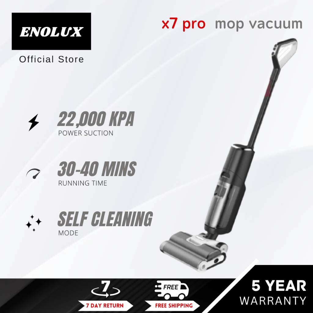 2023 Enolux Cordless Wet And Dry Mop Vacuum Cleaner Smart Dual-sided ...
