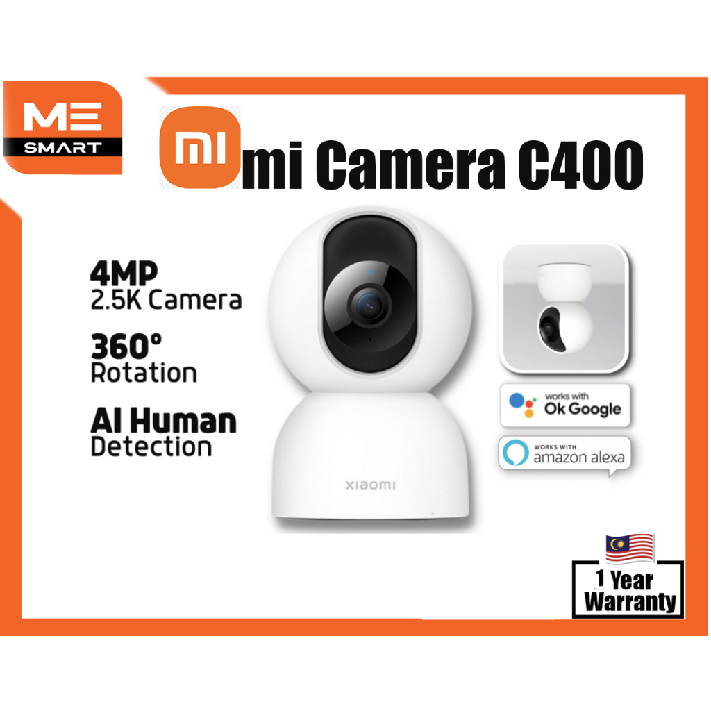 Xiaomi Mi 360 Home Security Camera PTZ 2.5K C400 / C200 1080P / C300 2K ...