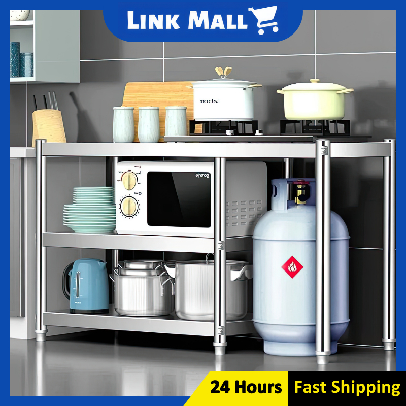 LINK Stainless Steel Kitchen Stove Rack/ Rak Dapur Serba Guna Rak Sinki ...