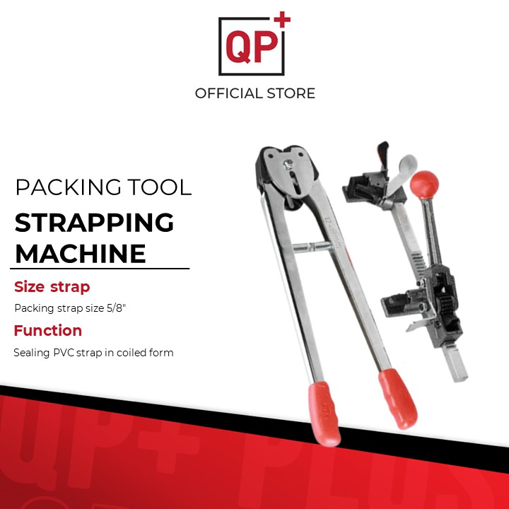 MANUAL METAL/PVC STRAPPING MACHINE PACKING TOOL SET 5/8" SEALING ...