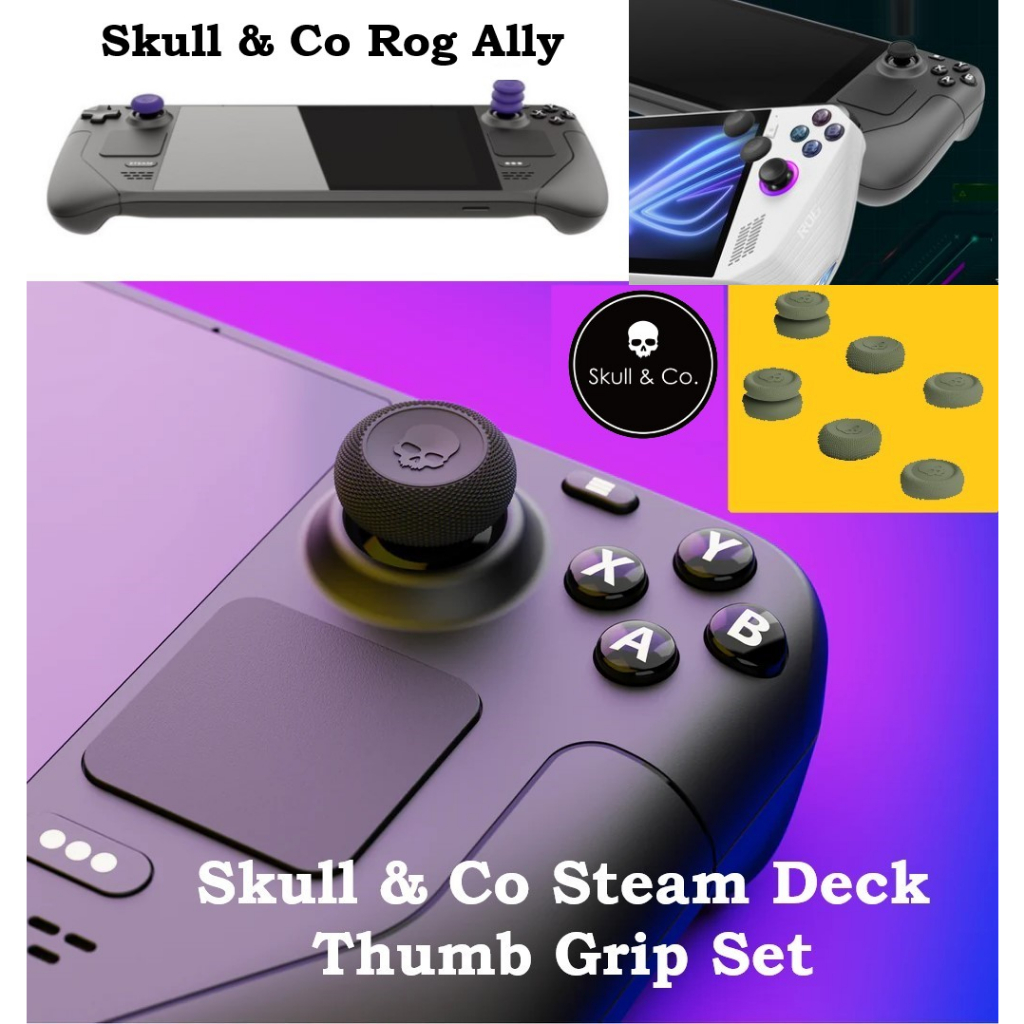 Skull & Co Steam Deck Rog Ally Thumb Grip Cap 6pcs Set | Shopee Malaysia