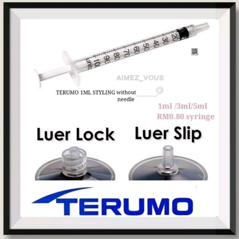 TERUMO 1ML 3ML 5ml SYRINGE | Shopee Malaysia