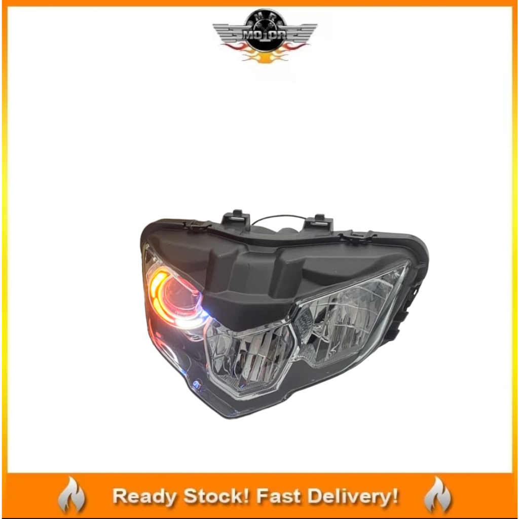 FRONT EAGLE EYE LED HEAD LAMP Y15ZR V2 135LC V8 MATA HELANG CUSTOM PNP | Shopee Malaysia