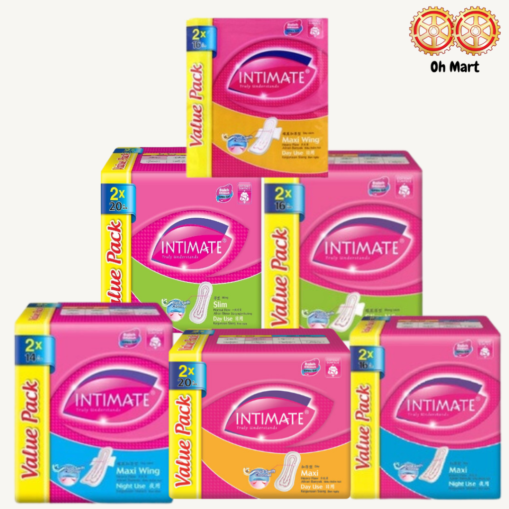 Intimate Sanitary Pad Value Pack 2 x 16/2 x 14 Pads/ 2 x 20 Day Use ...