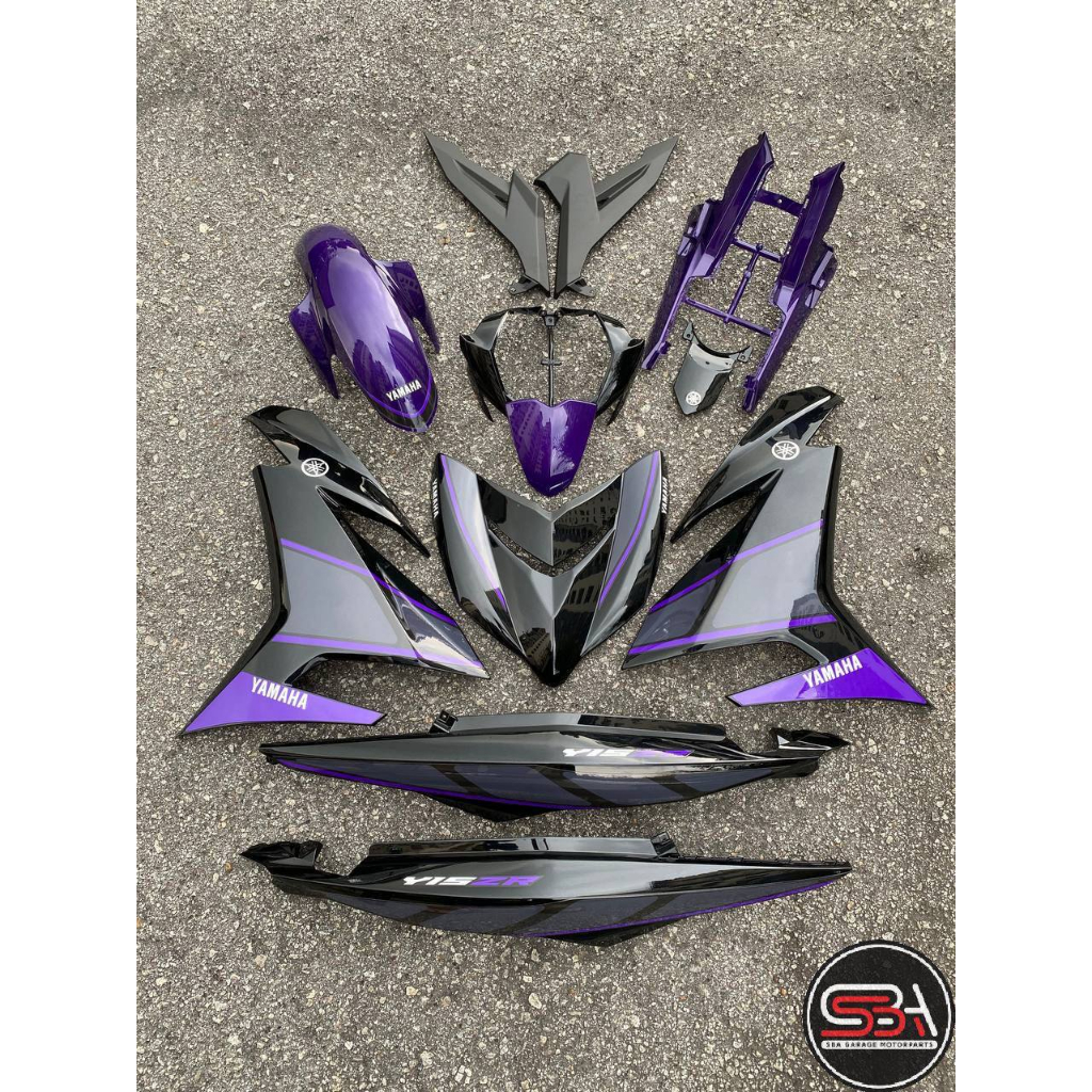 COVERSET BODYSET YAMAHA Y15 Y15ZR V1 V2 RXZ PURPLE EDITION DOCTOR 031 ...