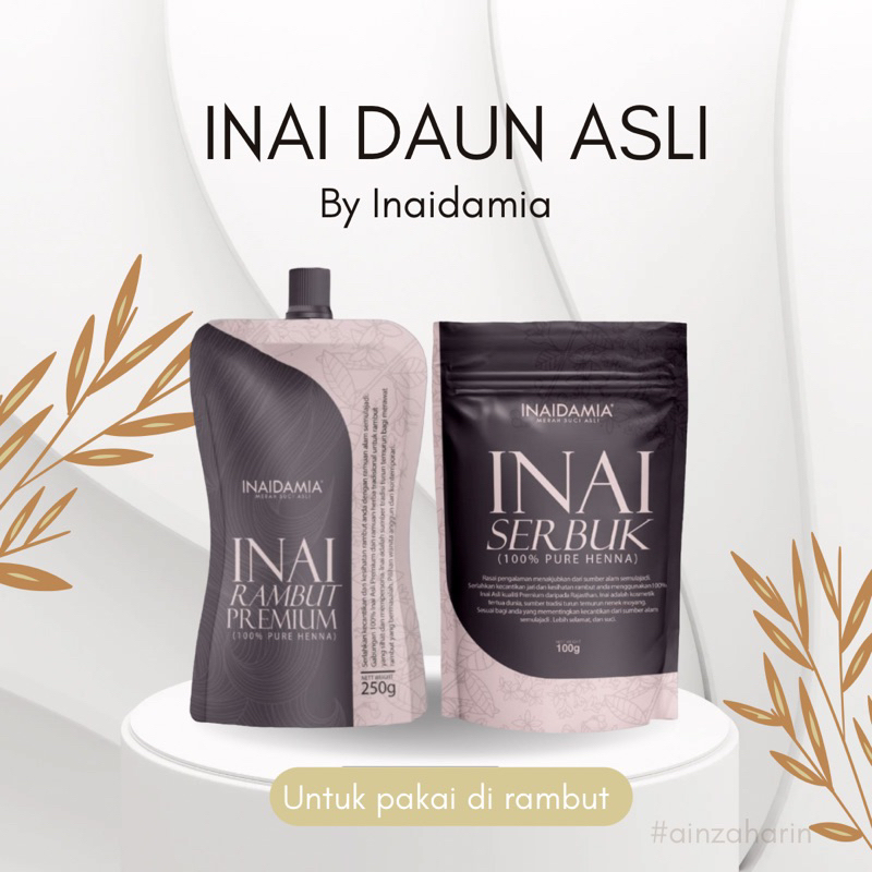 INAI RAMBUT ASLI - INAIDAMIA DAUN ASLI | RAMBUT GUGUR | KELEMUMUR ...