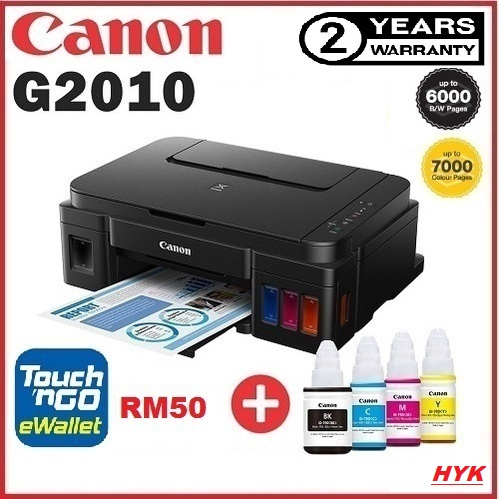 Canon PIXMA G1010 / G1020 / G2010 Refillable Ink Tank Printer | Shopee ...