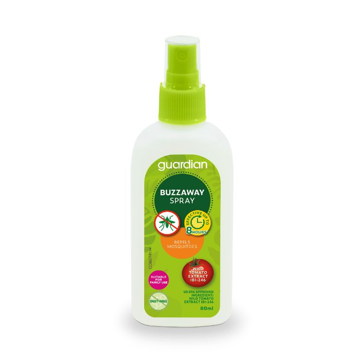 Guardian Buzzaway Spray 80ml Deet-Free Mosquito Repellent Spray Family ...