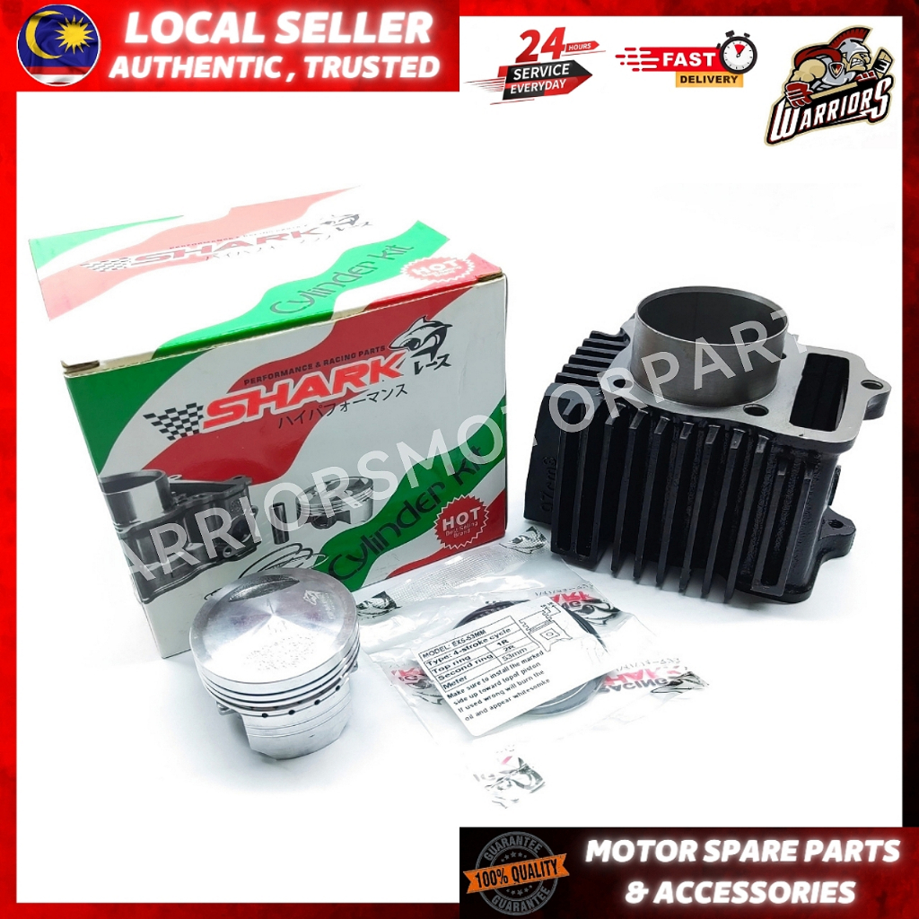 HONDA EX5/EX5 HIGH POWER [SHARK] RACING BLOCK COMPLETE SET 53/54/55 ...