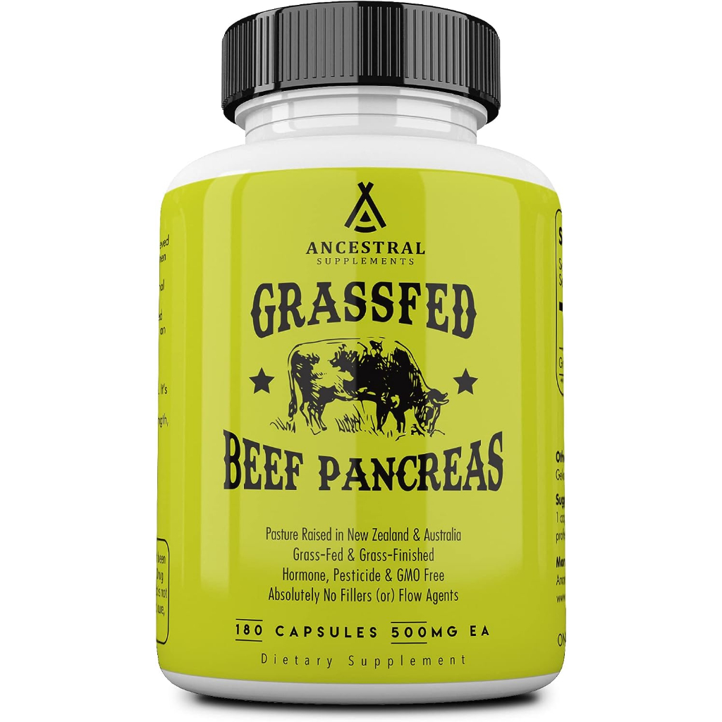 Exp:03/26 Ancestral Supplements Grass Fed Beef Pancreas Supplement ...