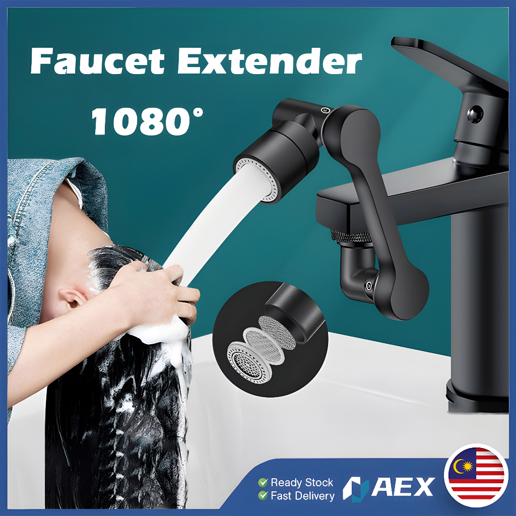 Kitchen Faucet Extension 1080° Rotating Dual mode Sprayer Head ...