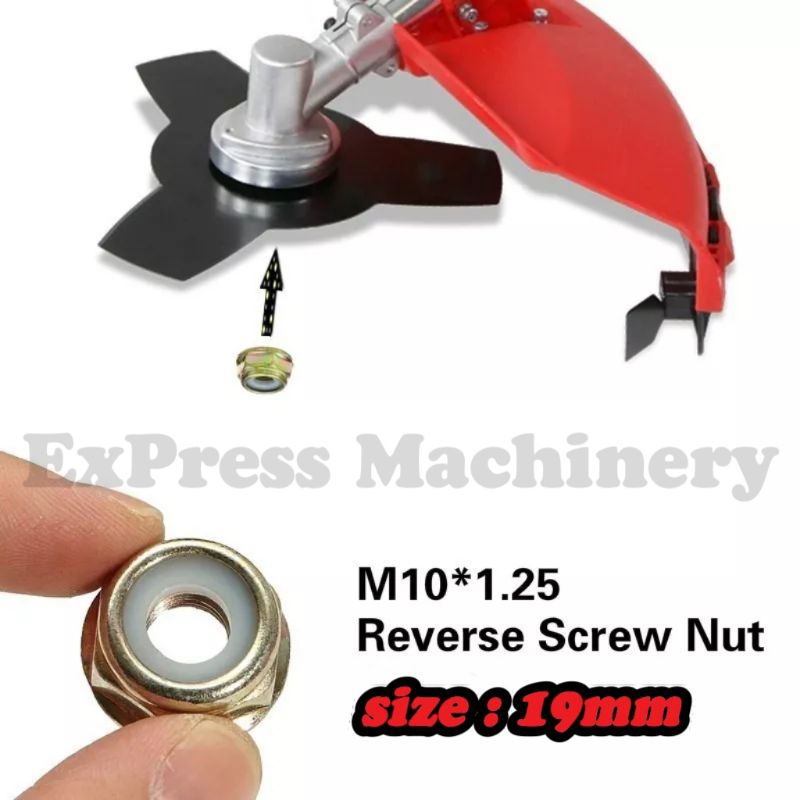 BRUSH CUTTER 19MM SCREW GEAR CASE BOLT NUT SKRU MATA MESIN RUMPUT ...