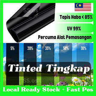 Privacy Tinted Rumah Tinted Kereta Black Window Film tinted Car Home ...
