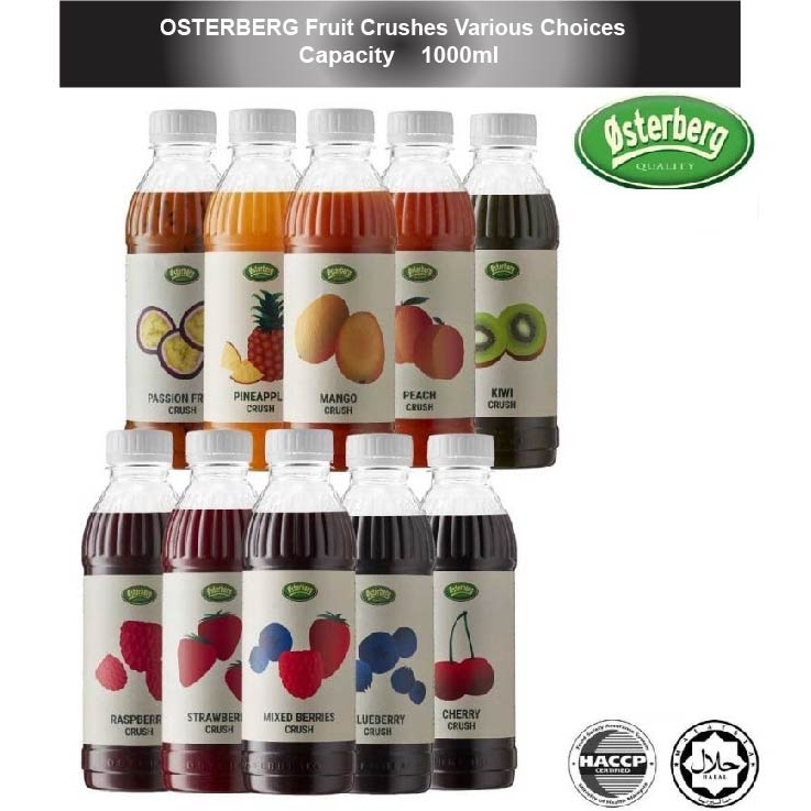 (Ready Stock)Osterberg Fruit Crushes Smoothie Syrup 1000ml Various Choices | Shopee Malaysia