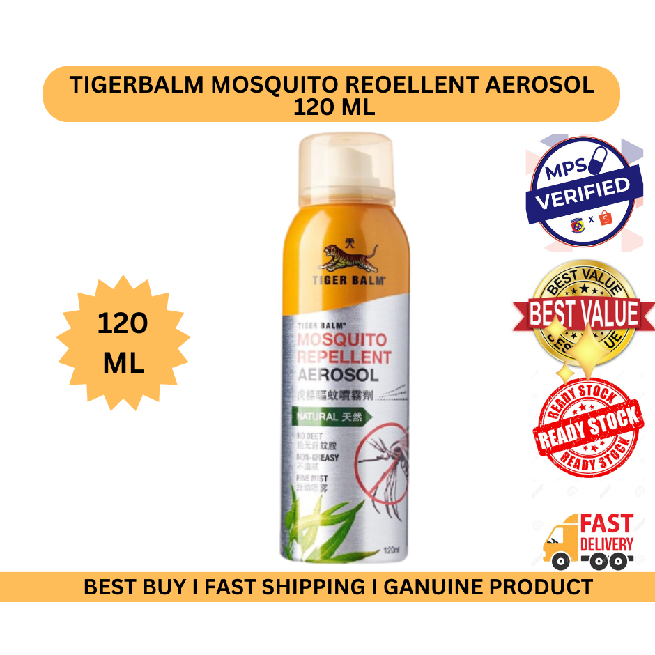 TIGERBALM MOSQUITO REOELLENT AEROSOL 120 ML | Shopee Malaysia