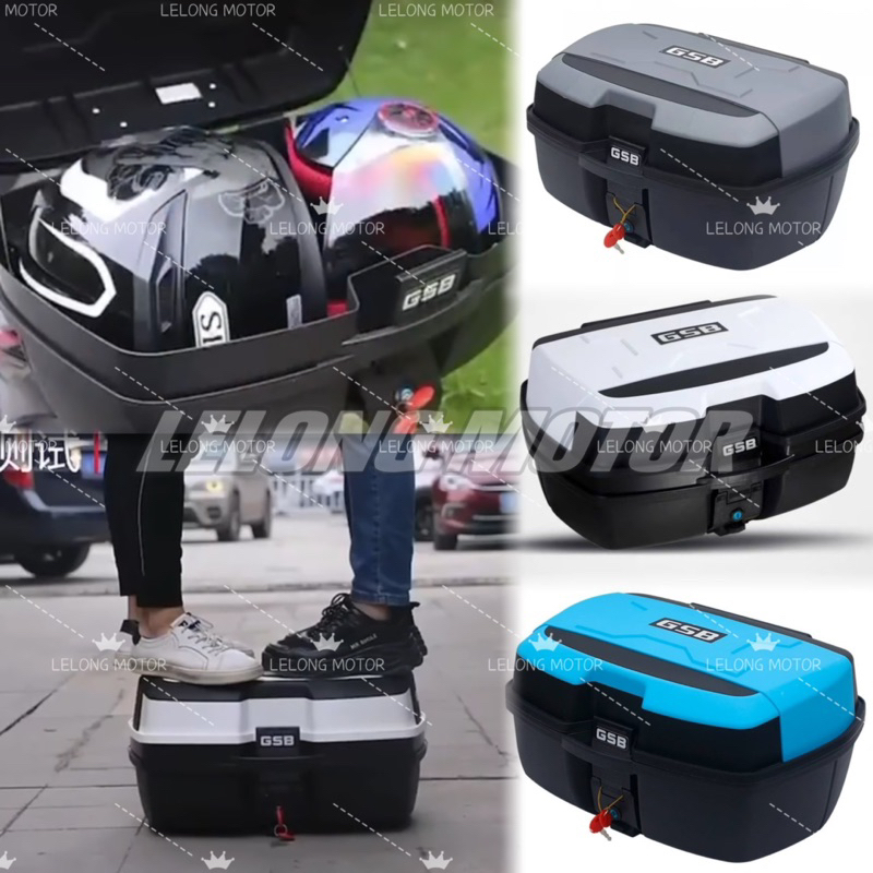 GSB 37L 47L Motorcycle Box lc135 Motor box Top Box Extra Trunk ...