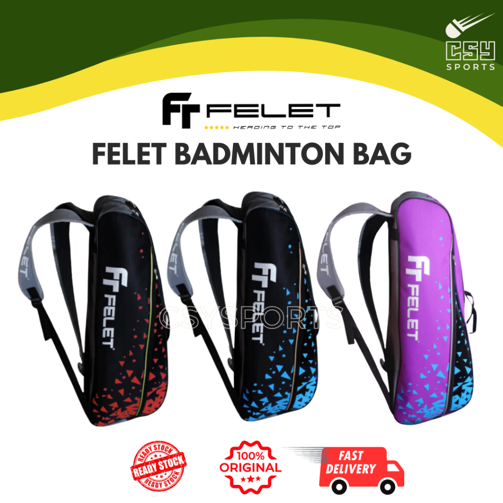 [100% ORIGINAL] FELET Double Backpack Double Zip + Shoe Compartment ...