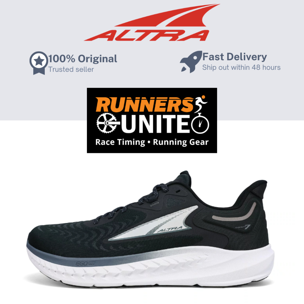 Altra Men's Torin 7 Road Running Shoes (30mm High Cushion) Black - Kasut Berlari | Shopee Malaysia