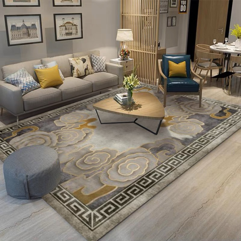 Chinese Simple Modern Style Cloud Shape Design Carpet Velvet Hiasan ...