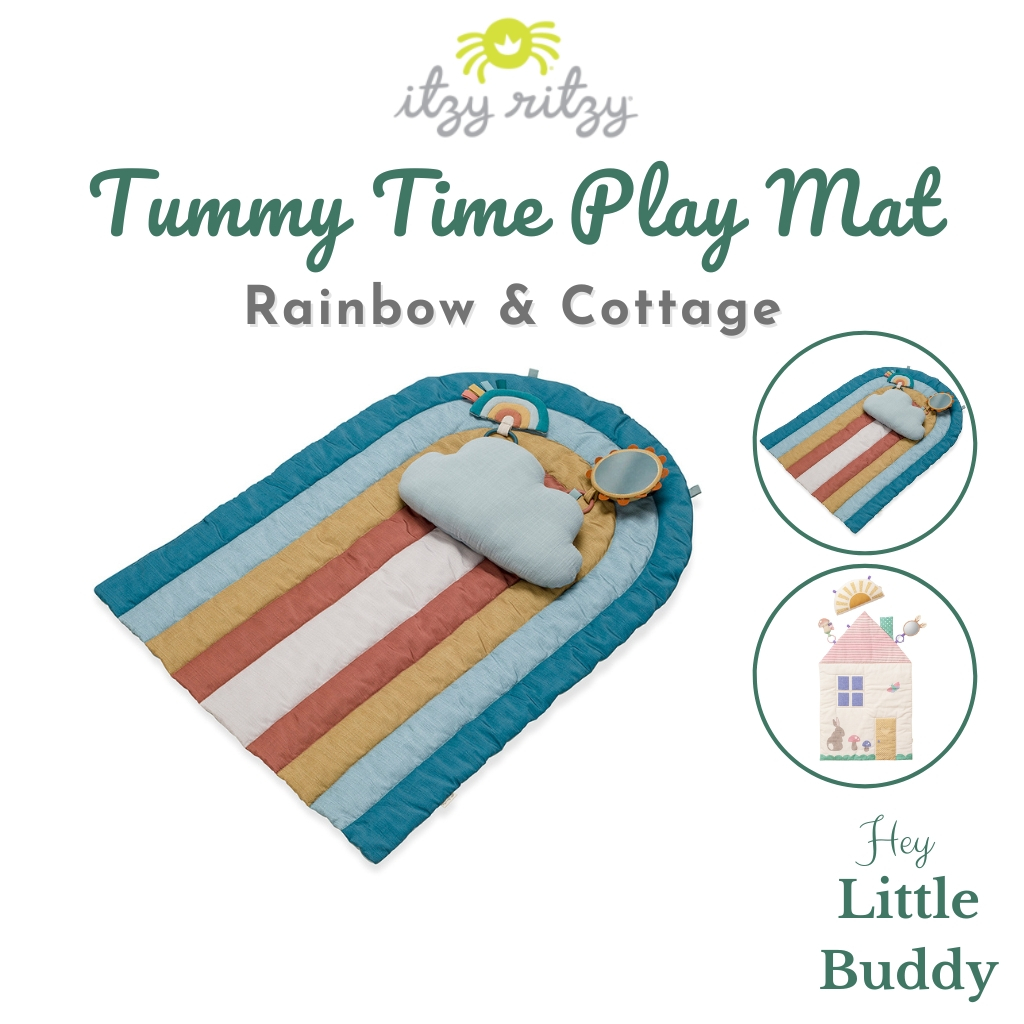 Itzy Ritzy Tummy Time Play Mat Bitzy Bespoke Ritz Baby Newborn Infant ...