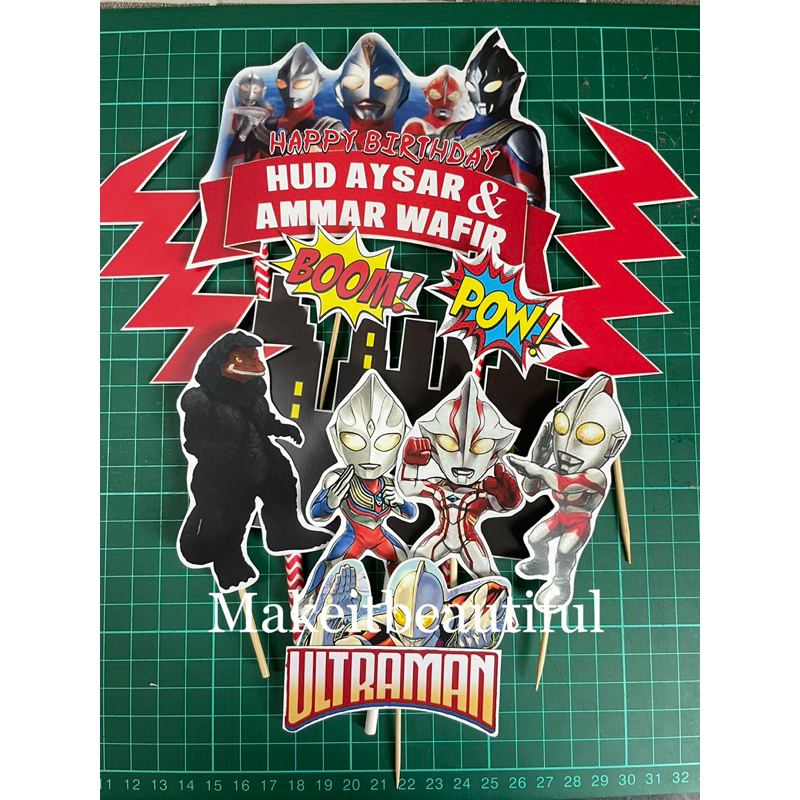 Cake Topper Birthday (Ultraman) | Shopee Malaysia