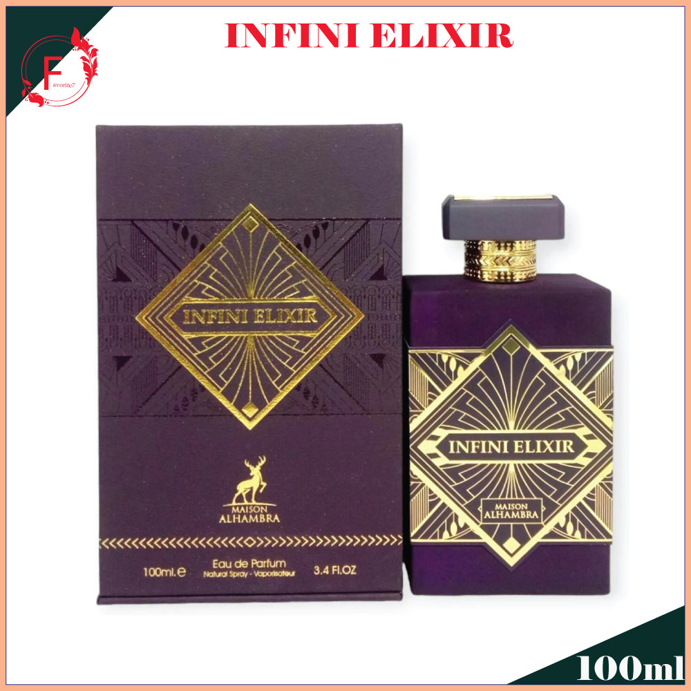 Maison Alhambra INFINI ELIXIR EDP Perfume 100ml original Perfume Made in DUBAI | Shopee Malaysia
