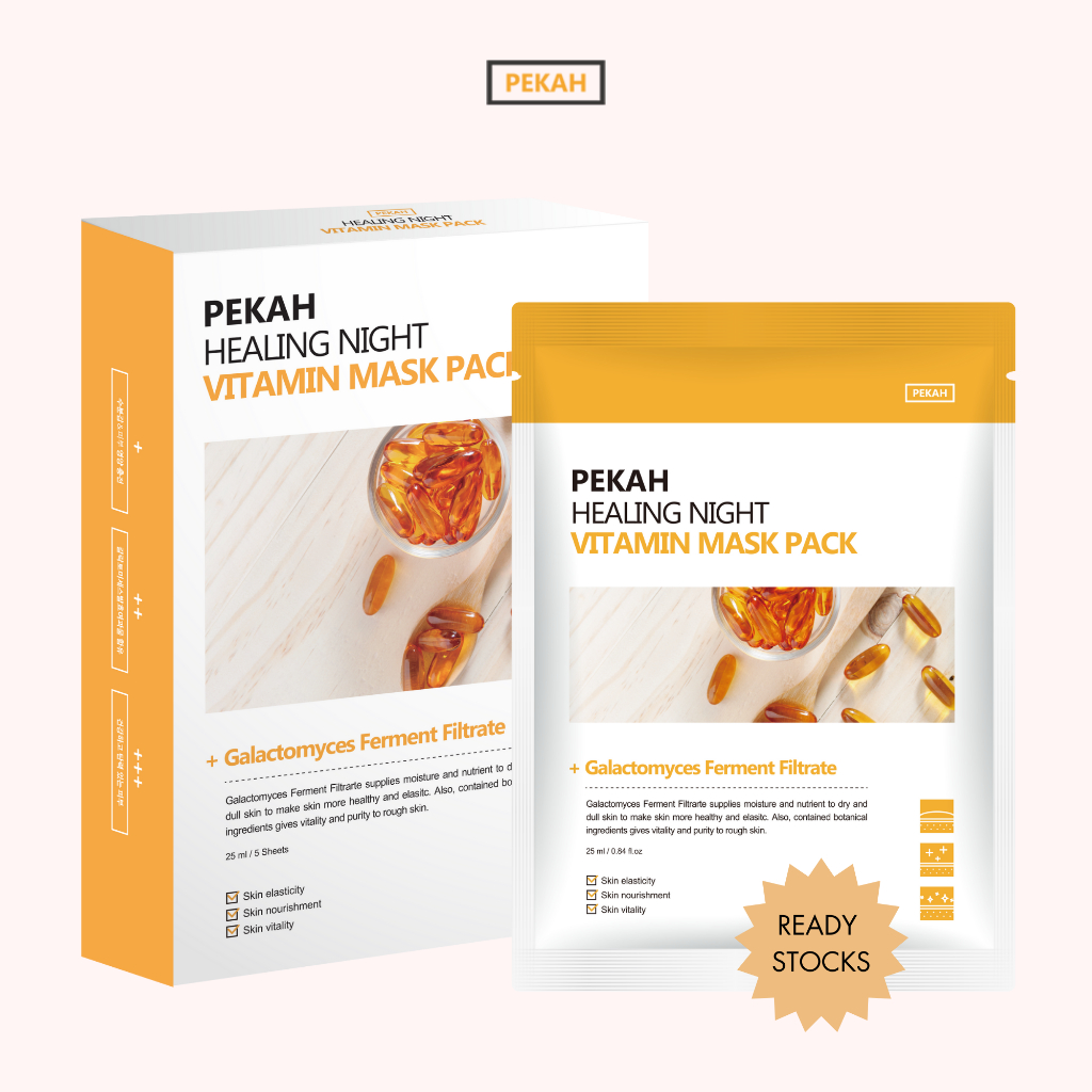 PEKAH Healing Night Mask Pack (5 Sheets/Box) | Shopee Malaysia