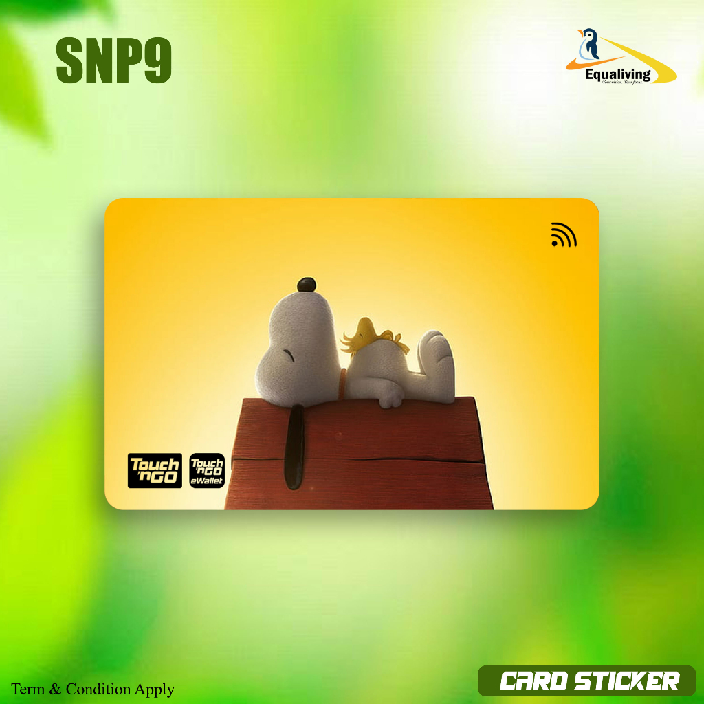SNOOPY (Series 2)-Touch n Go NFC Sticker Skin CoverVinyl ATM Debit ...