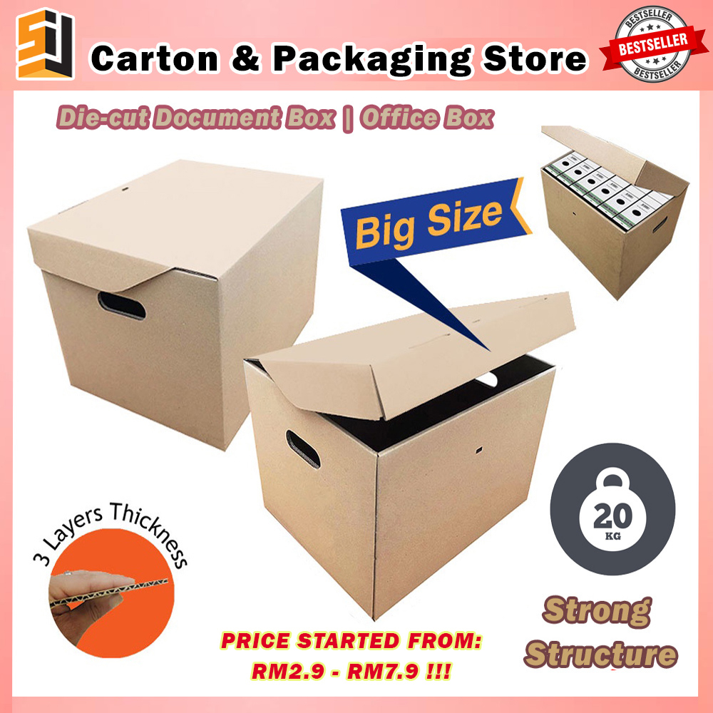 Storage Box Die-Cut Box Moving Box Document Packaging Box Office Carton ...
