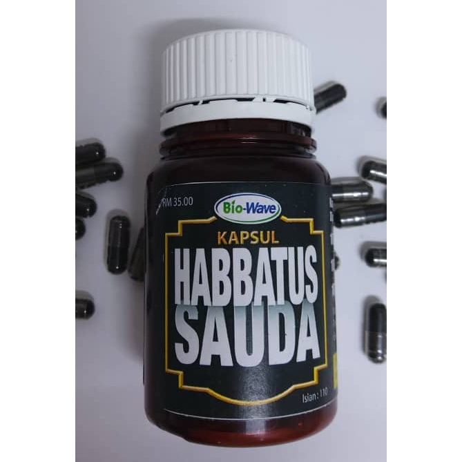 Kapsul Habbatus Sauda 100 serbuk kapsul Halal dengan formula Homeopathy ...