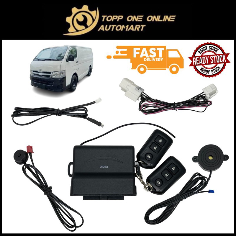 TOYOTA HIACE 2012-2023Y OEM PLUG N PLAY ALARM | Shopee Malaysia