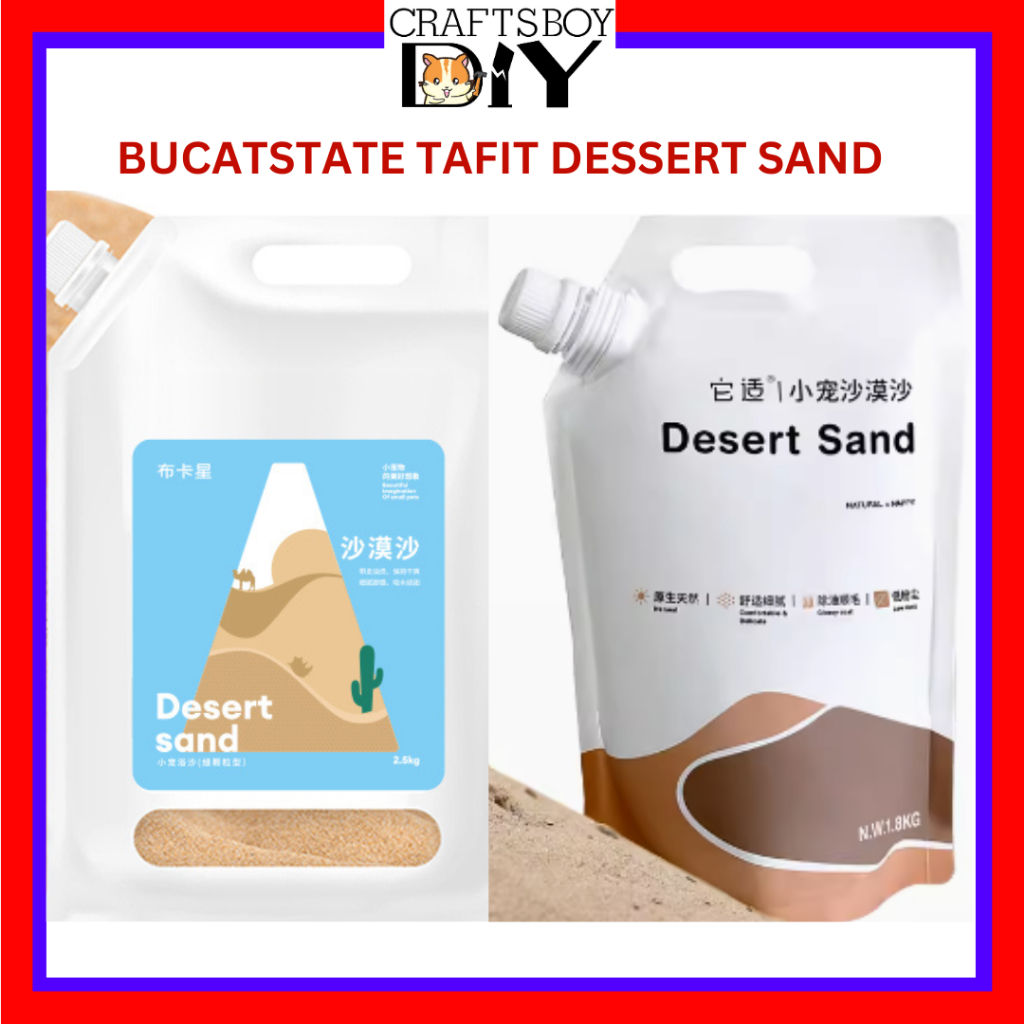 Bucatstate Hamster Sand Pasir Hamster Mandi Dessert Sand Tafit Dessert ...