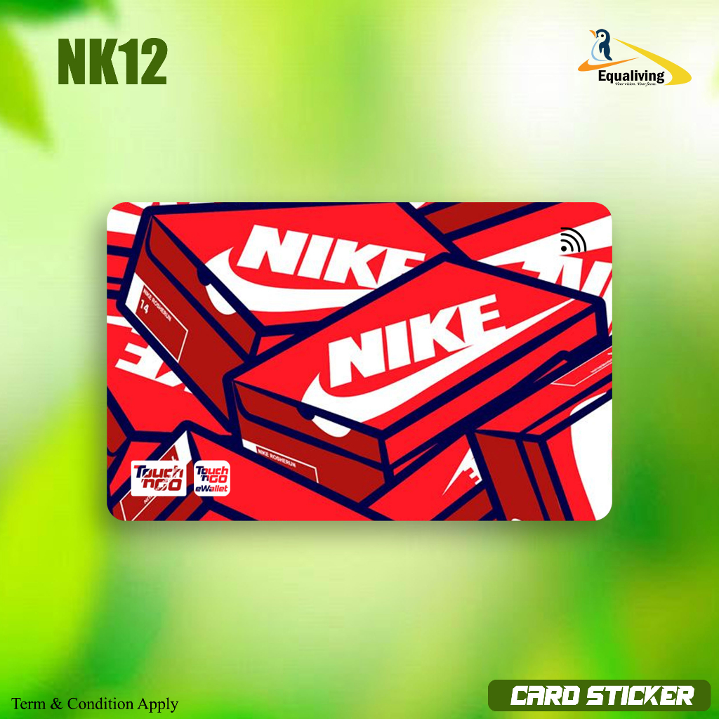 NIKE (Series 2)-Touch n Go NFC Sticker Skin CoverVinyl ATM Debit ...